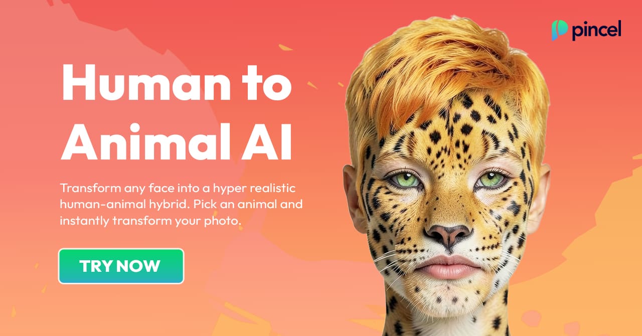 Human to Animal AI Maker - Turn Your Face Into an Animal - Pincel