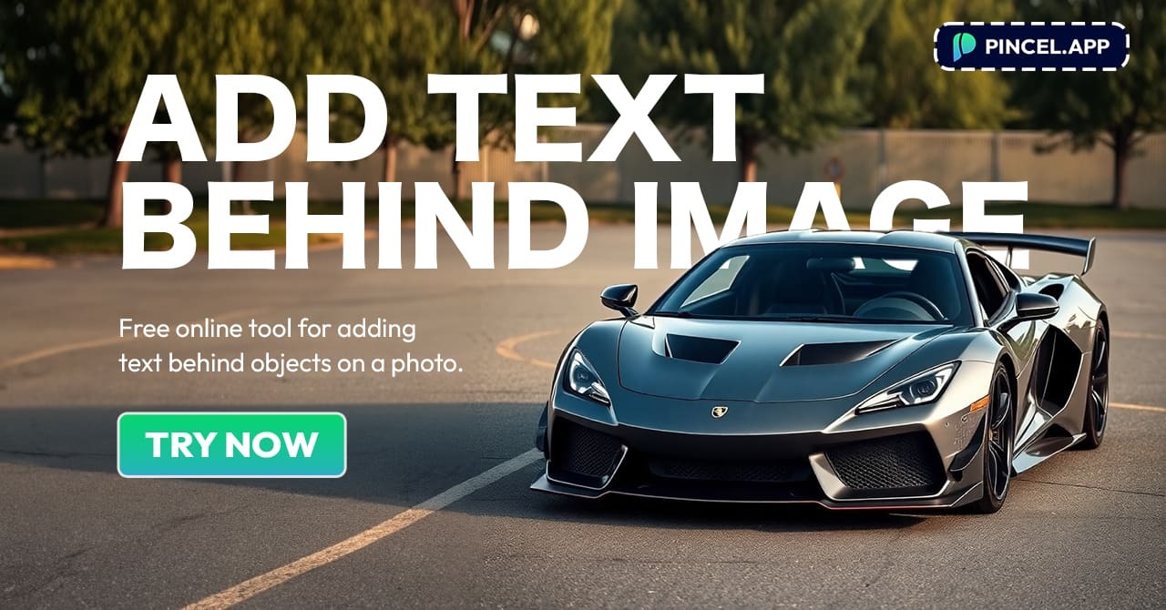 Add Text Behind Image Online Free - Pincel